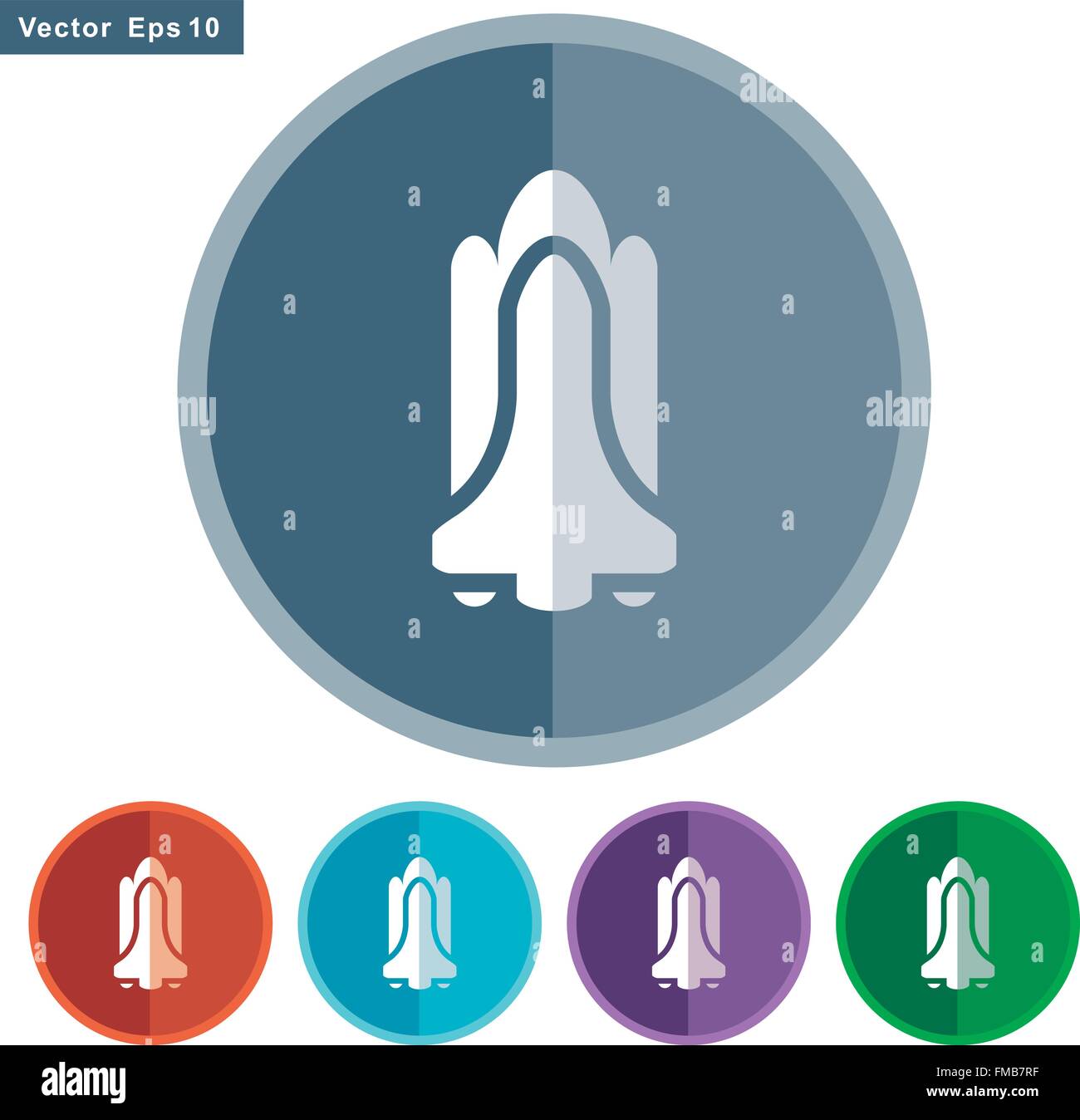 Space shuttle icon set hi-res stock photography and images - Alamy
