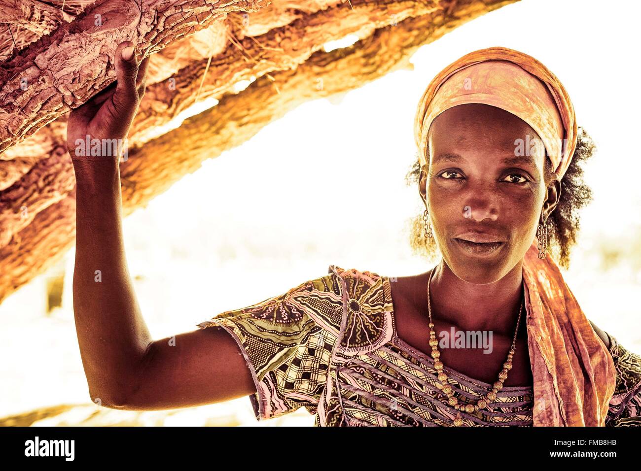 Senegal, Sahel, Ferlo region, Widou Thiengoly, Peul woman Stock Photo ...