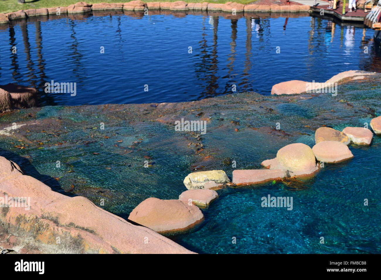 Pond and Rocks Stock Photo - Alamy