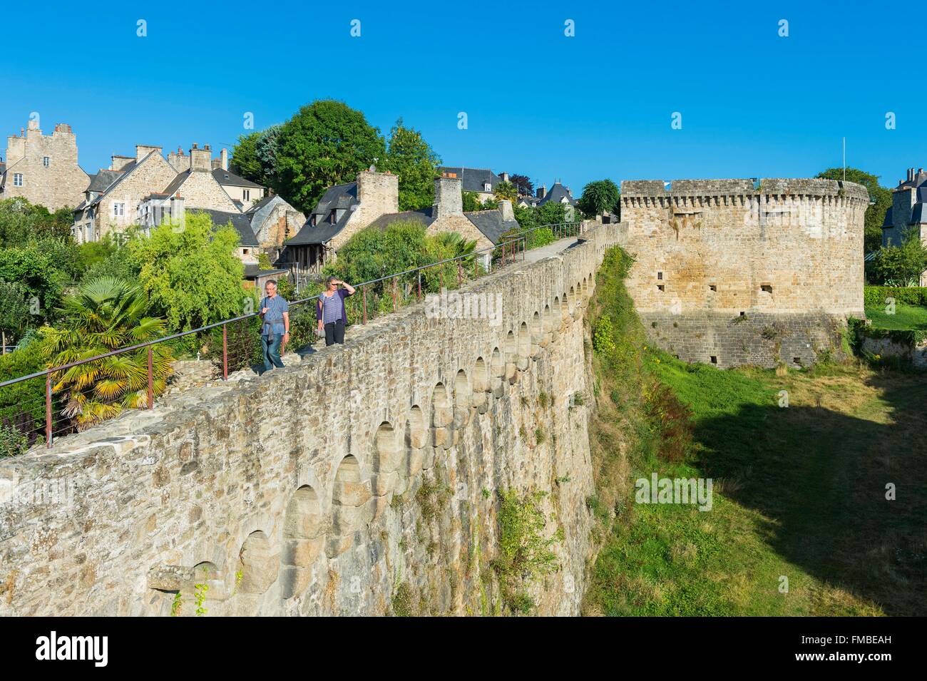 France, Cotes d'Armor, Dinan, the castle and its 2600 meters of ...