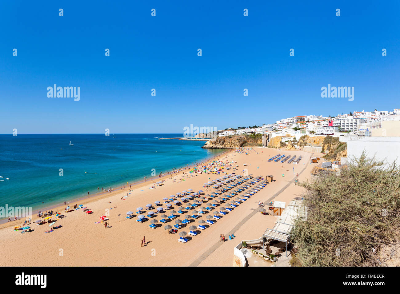 Beautiful beach of ( Praia dos Pescadores ), Albufeira, Portugal Stock ...