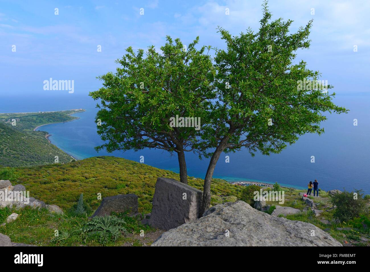 Turkey, Marmara region, province of Canakkale, Assos, Athena's Temple ...