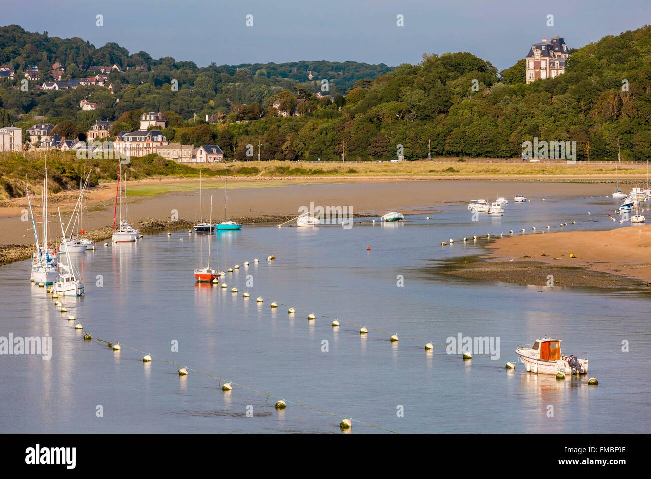 France, Calvados, Pays d'Auge, the cote Fleurie (Flowered coast ...