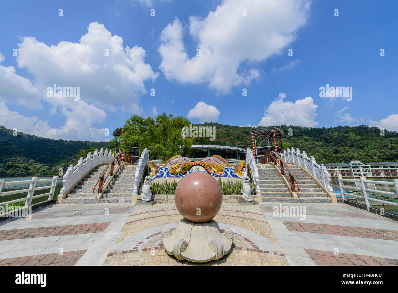 Beautiful Li Yu Lake at Nantou, Taiwan Stock Photo - Alamy