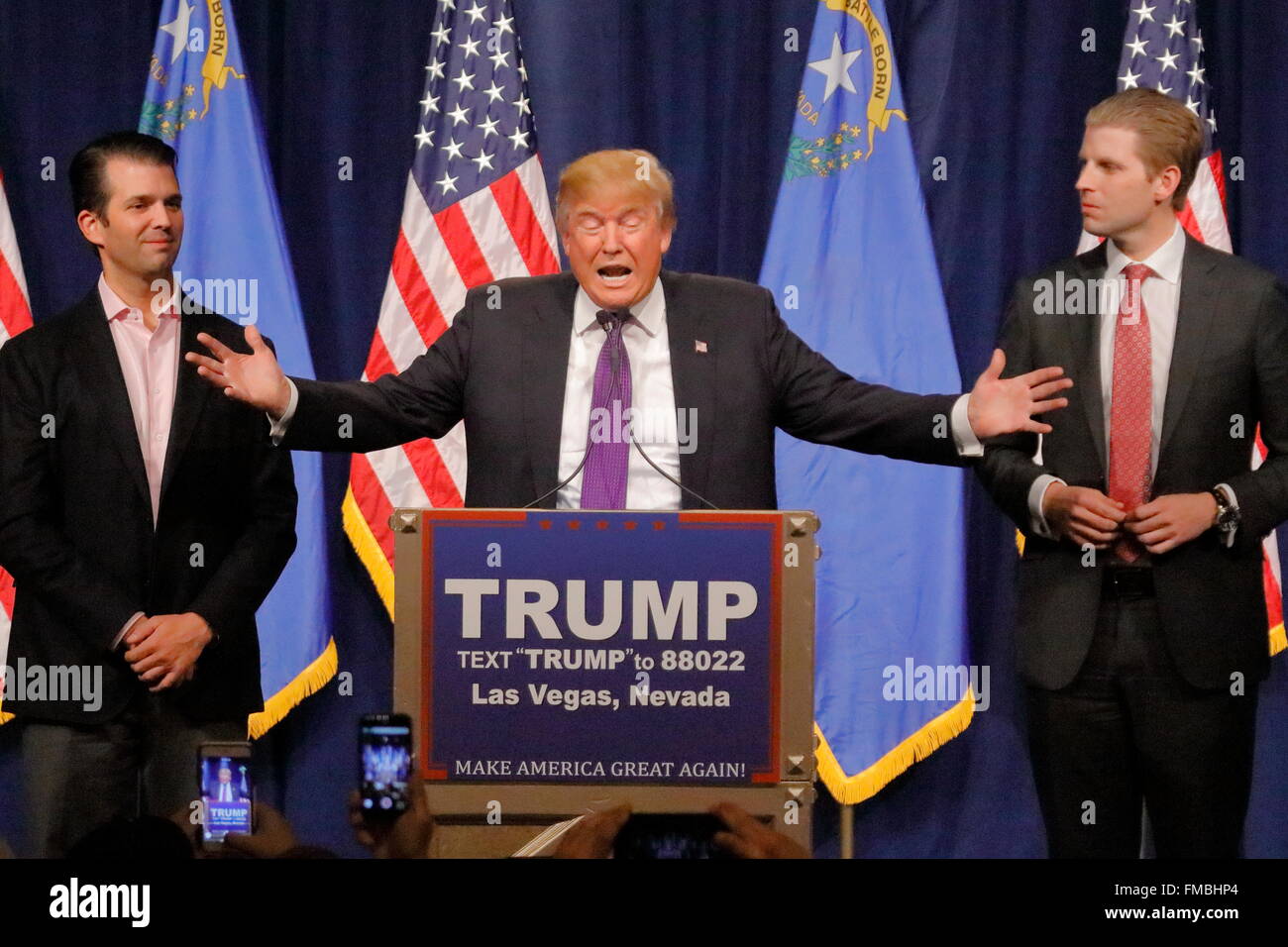 Donald Trump victory speech following big win in Nevada caucus, Las ...