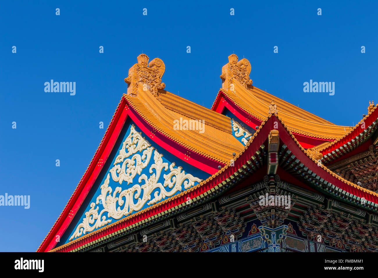 A beautiful roof detail of National Concert Hall near Chiang Kai-shek ...
