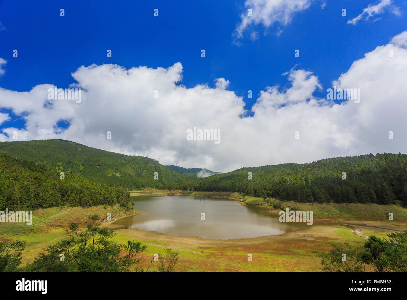 Cueifong lake at Taipingshan, Ilan, Taiwan Stock Photo - Alamy