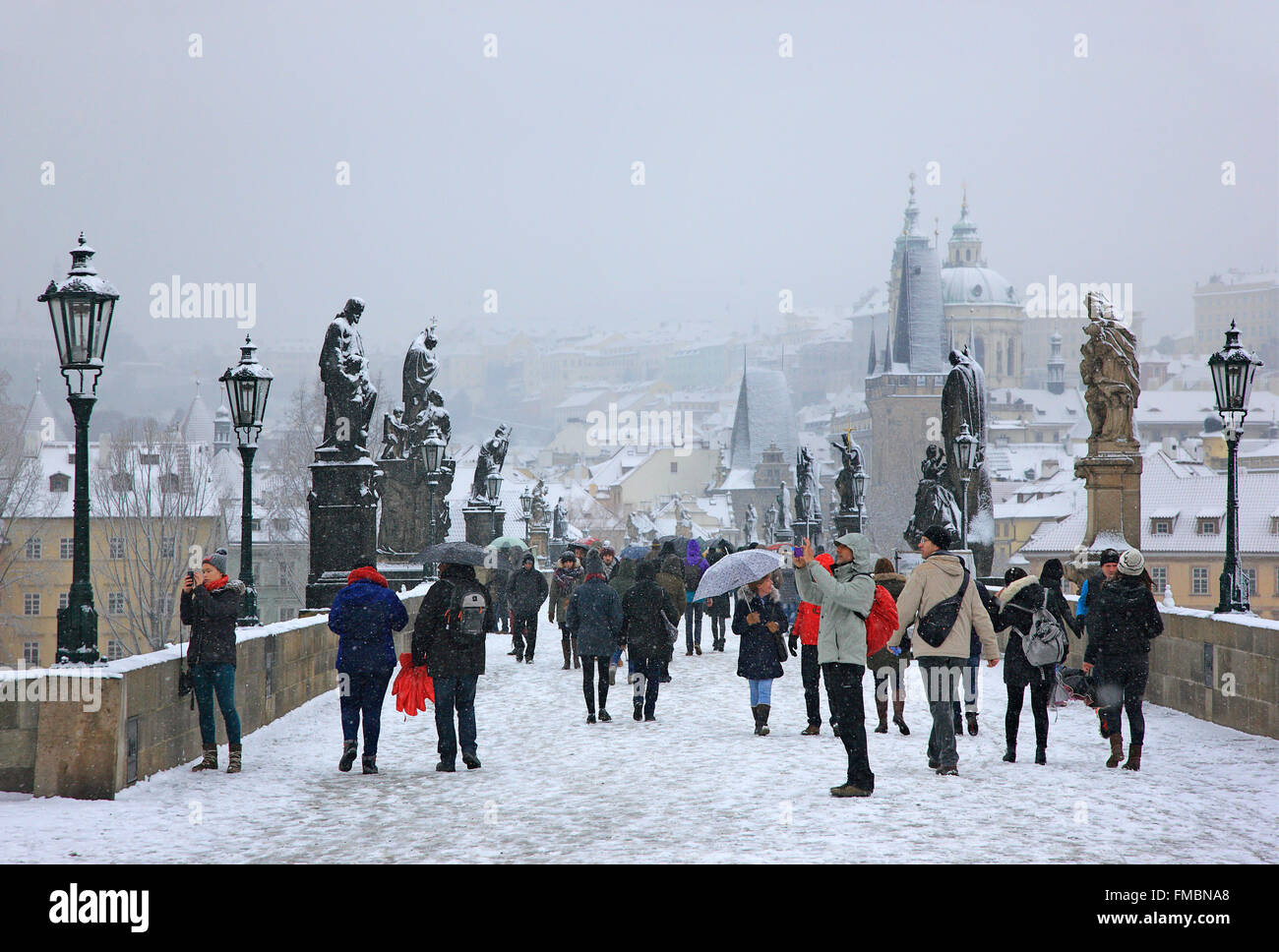 Prague Bridge Mist High Resolution Stock Photography and Images - Alamy
