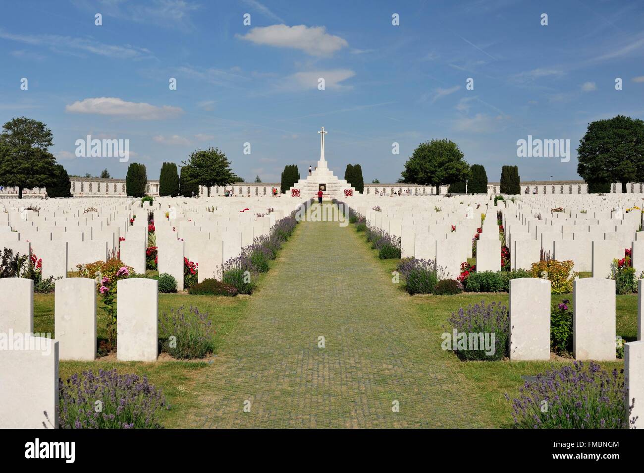 Belgium, West Flanders, Passchendaele, British military cemetery of ...