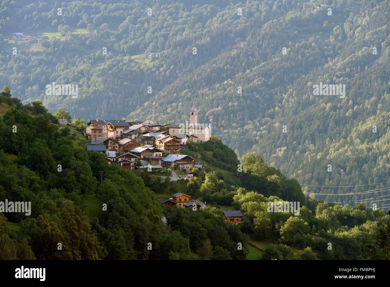 France, Savoie, Tarentaise valley, Sainte Foy Tarentaise Stock Photo ...