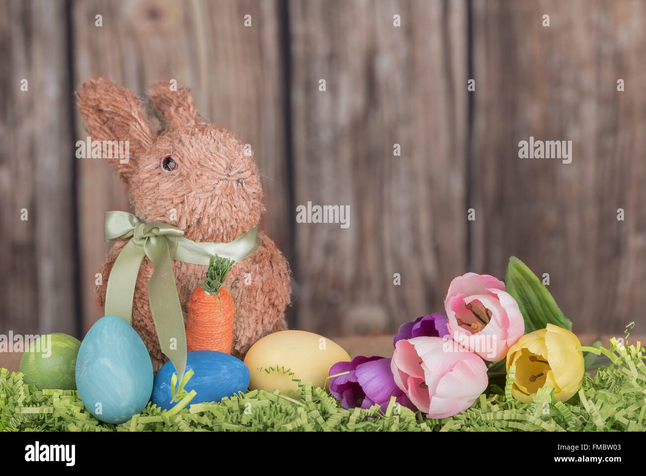 Easter bunny flowers eggs hi-res stock photography and images - Alamy