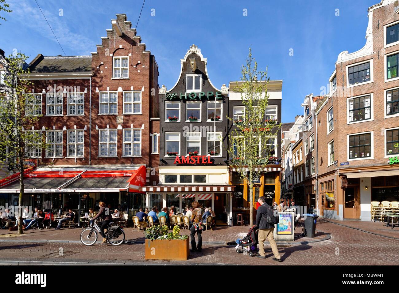 Netherlands, Northern Holland, Amsterdam, historical centre, Spui Stock ...