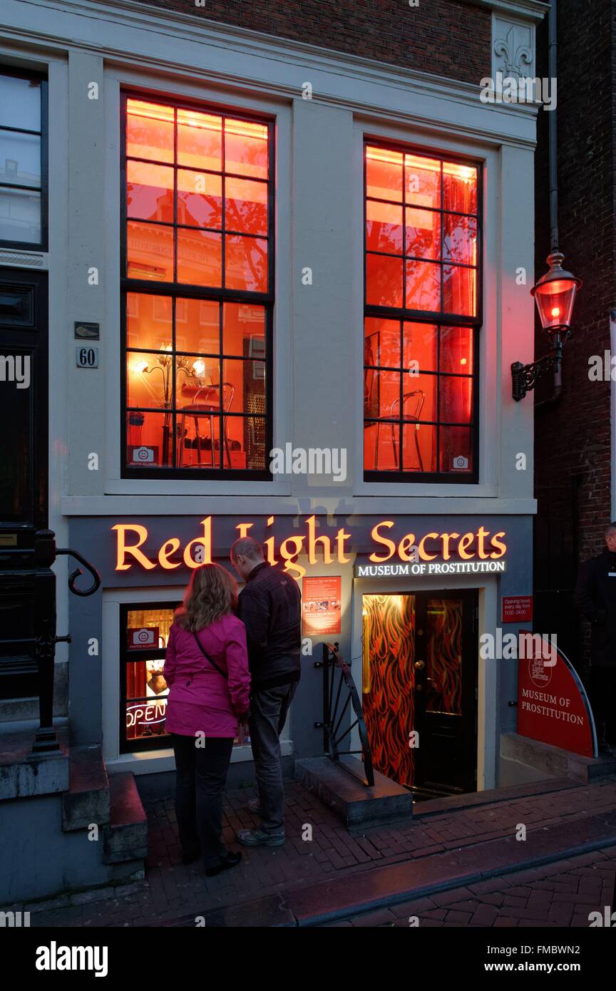 Netherlands, Northern Holland, Amsterdam, Red Light District, Oudezijds ...