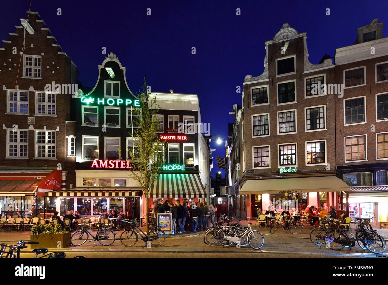 Netherlands, Northern Holland, Amsterdam, historical centre, Spui Stock ...