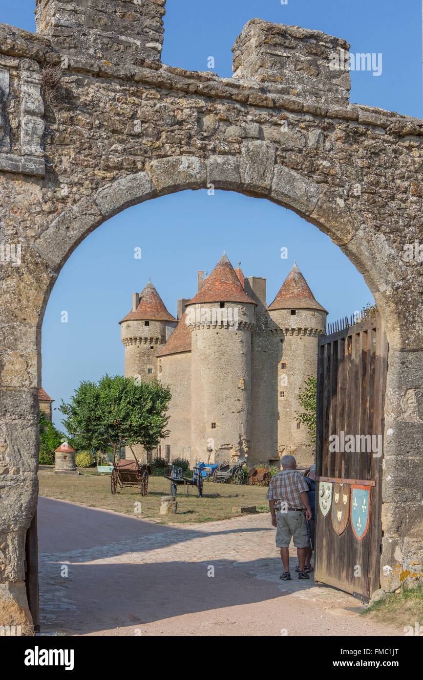 France, Indre, Sarzay castle Stock Photo - Alamy
