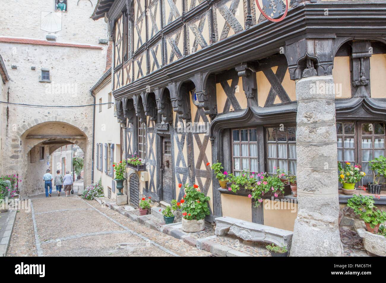 France, Saone et Loire, Bourbon Lancy, medieval town Stock Photo - Alamy