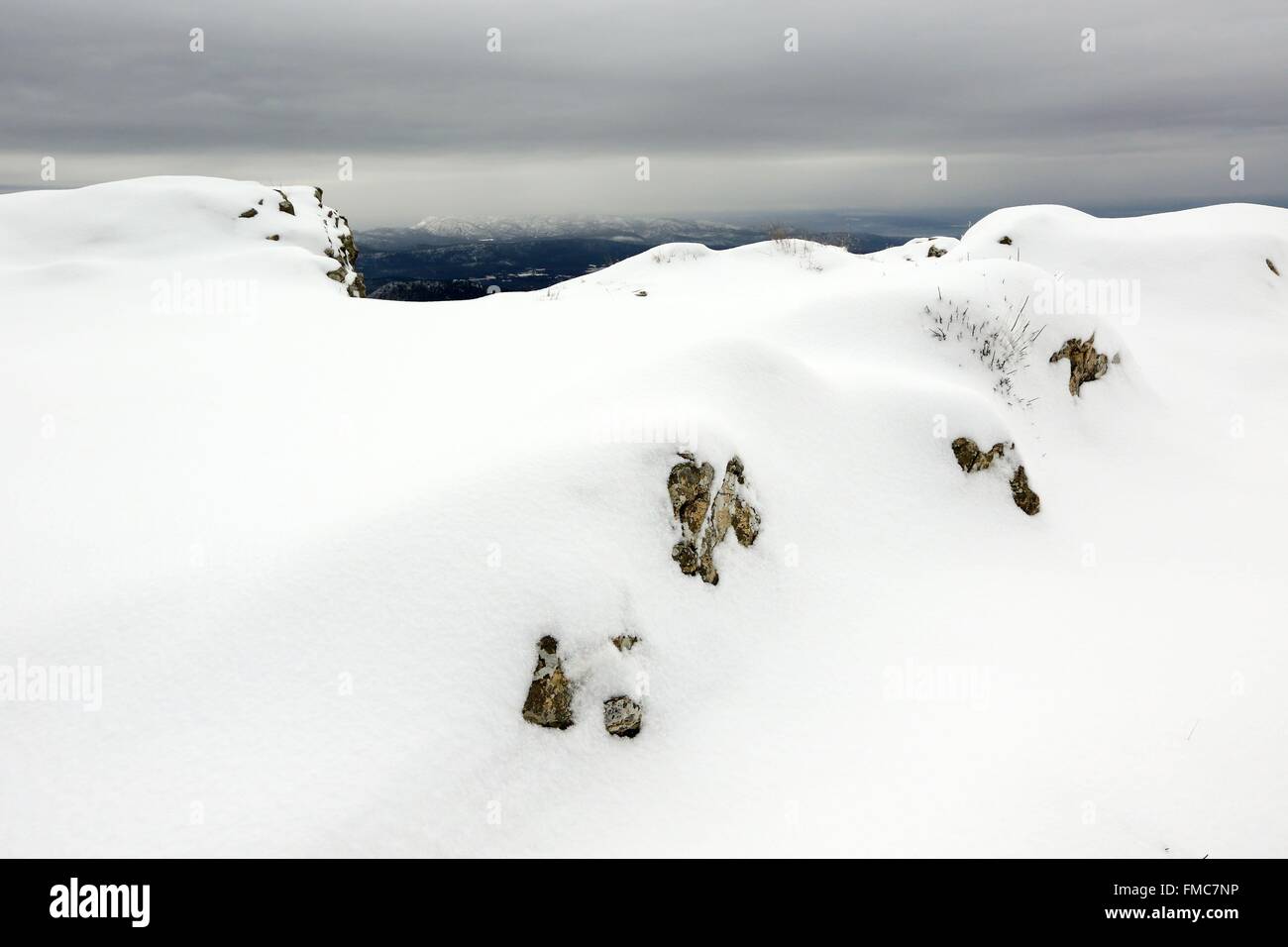 France, Var, Provence Verte, La Sainte Baume Massif, the peak Saint ...