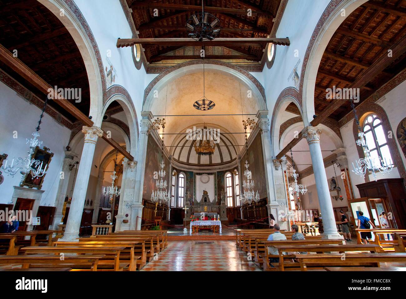 Italy, Veneto, Venice, San Pietro Martire Church on Murano Island Stock ...