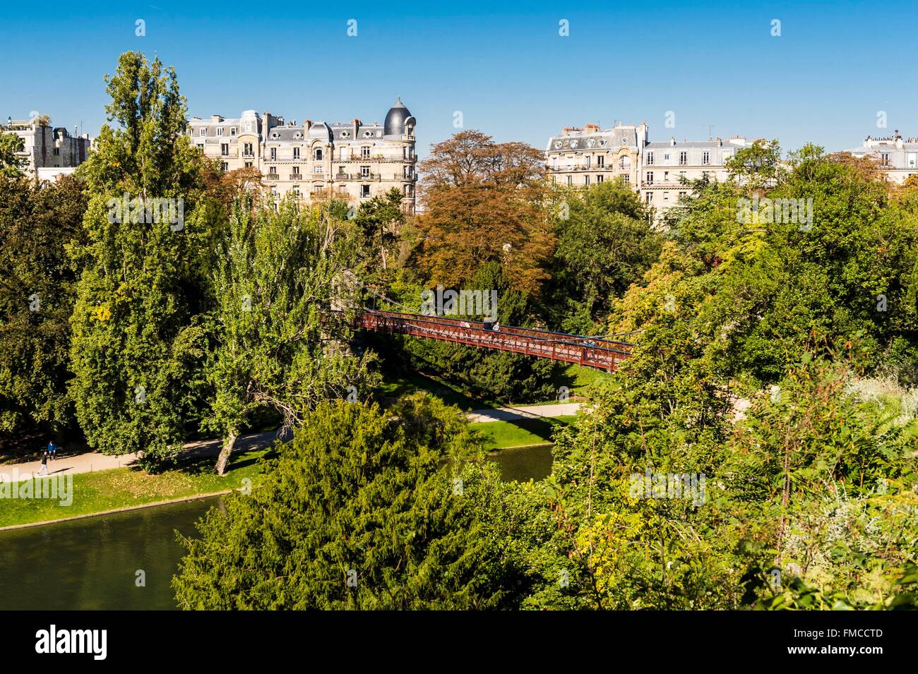 France, Paris, Buttes Chaumont Park Stock Photo - Alamy