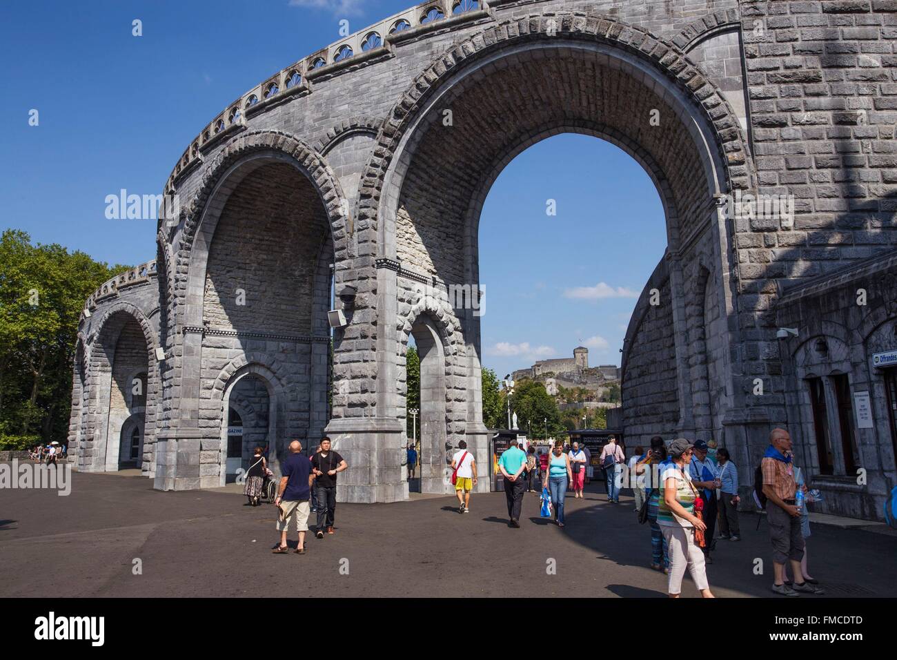 France, Hautes Pyrenees, Lourdes, Sanctuary of Our Lady of Lourdes ...