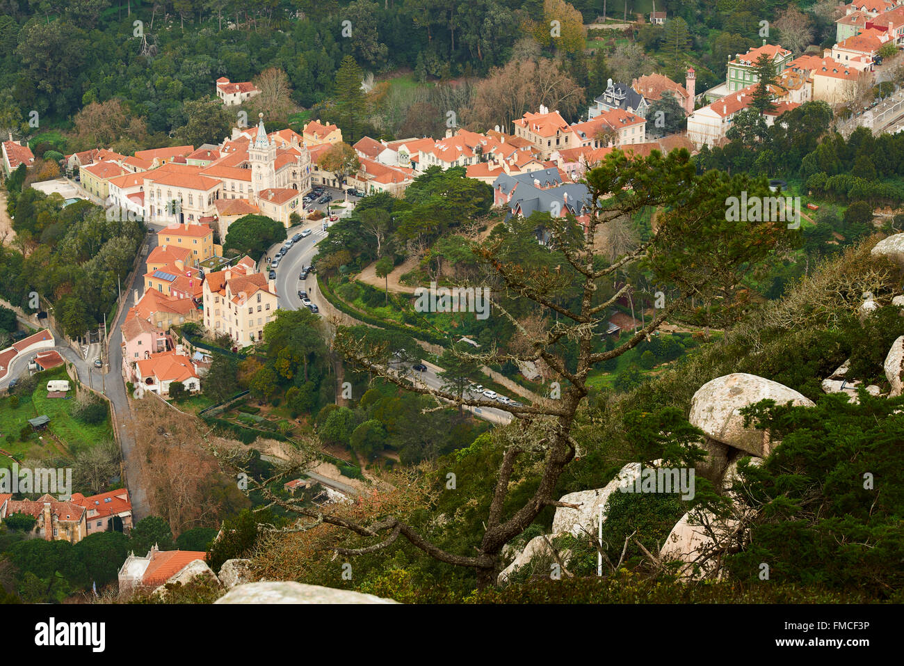 Aerial view sintra portugal hi-res stock photography and images - Alamy