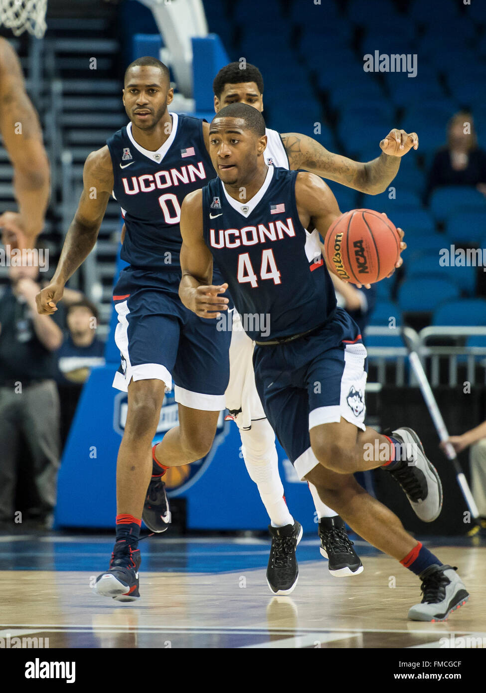 Orlando, FL, USA. 11th Mar, 2016. Connecticut guard Rodney Purvis (44 ...
