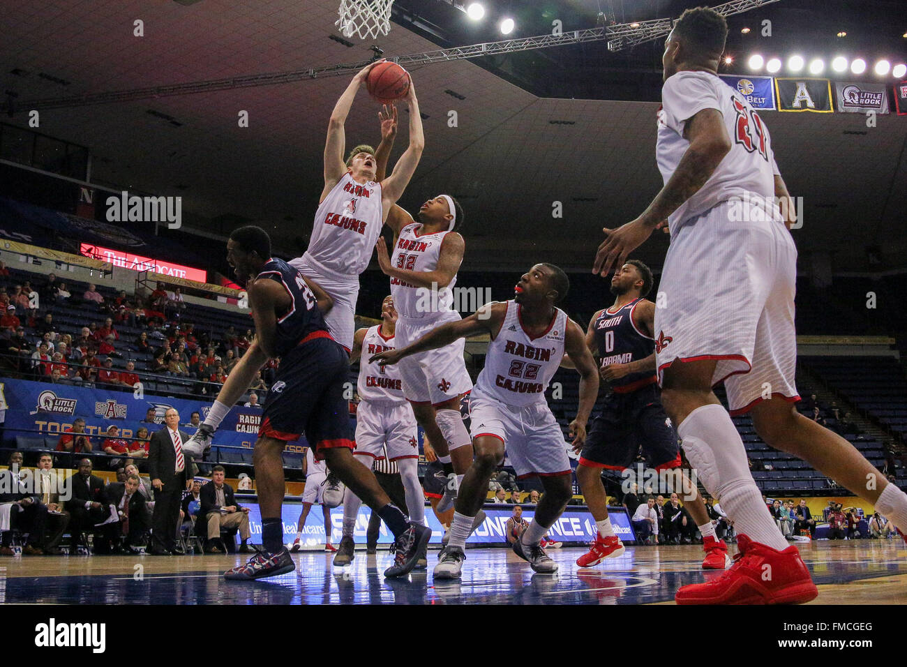 New Orleans, LA, USA. 11th Mar, 2016. Louisiana Lafayette Ragin Cajuns ...