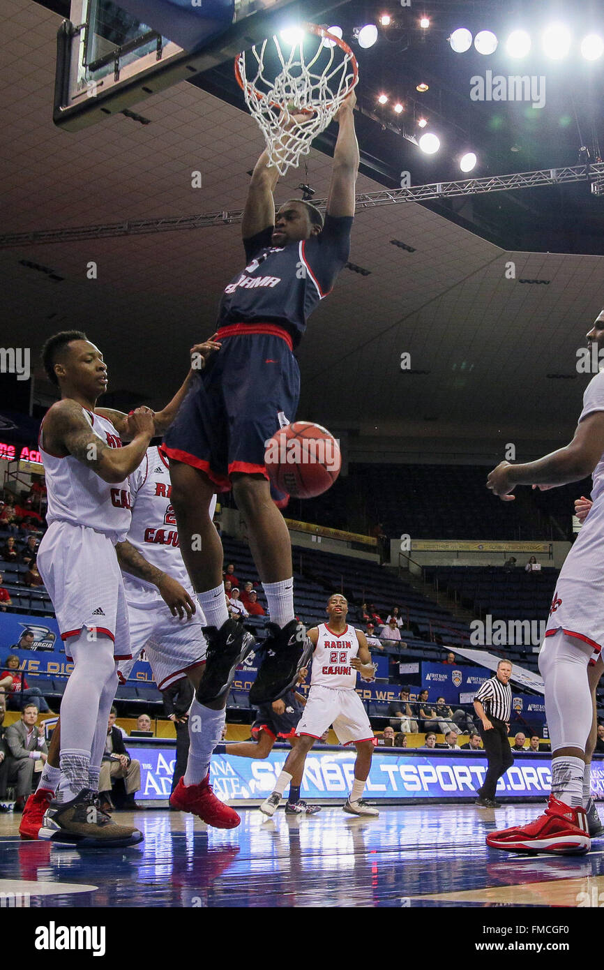 New Orleans, LA, USA. 11th Mar, 2016. South Alabama Jaguars forward Don ...