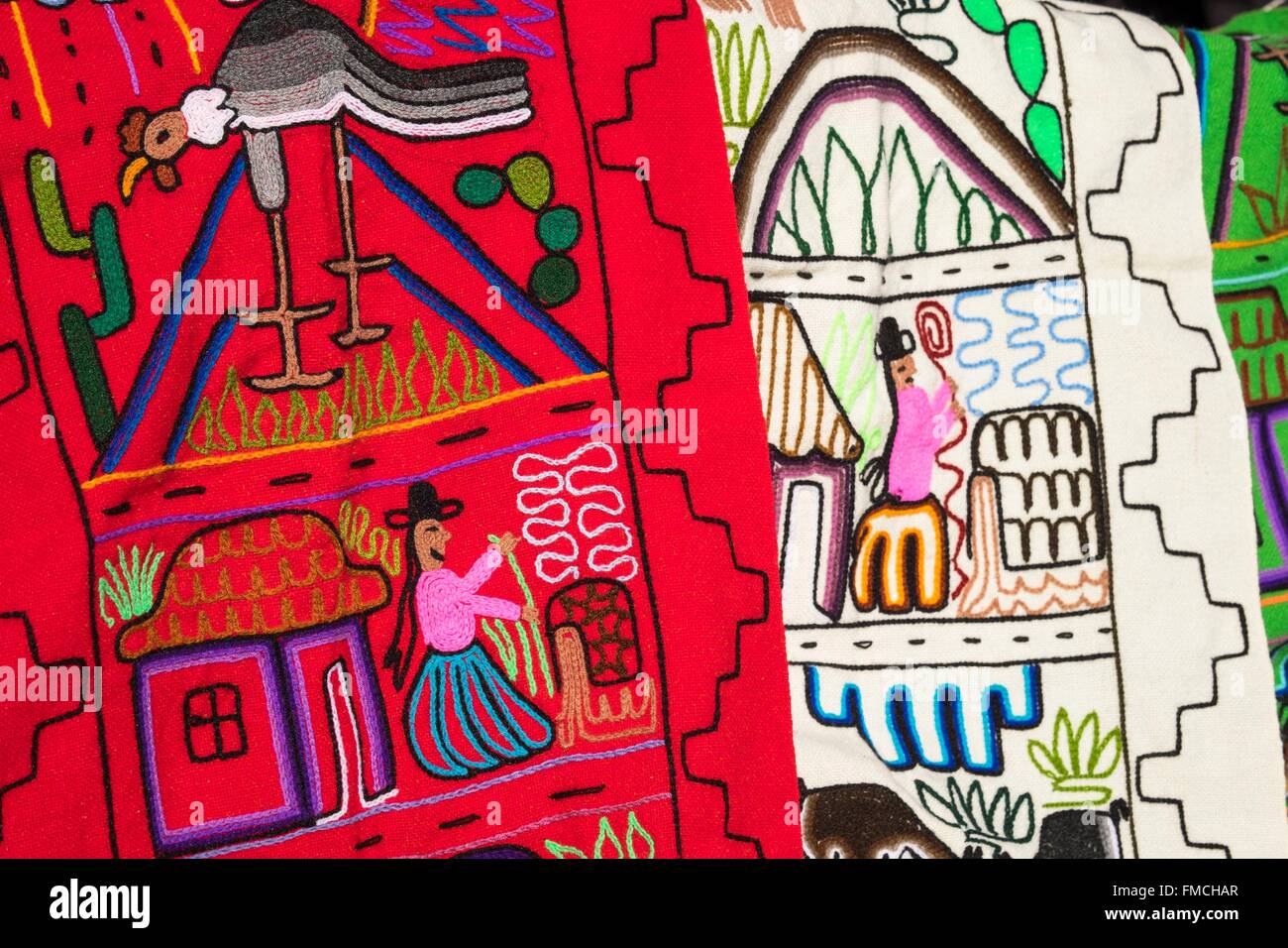 Peru, Arequipa Province, Colca valley, handicraft Stock Photo - Alamy