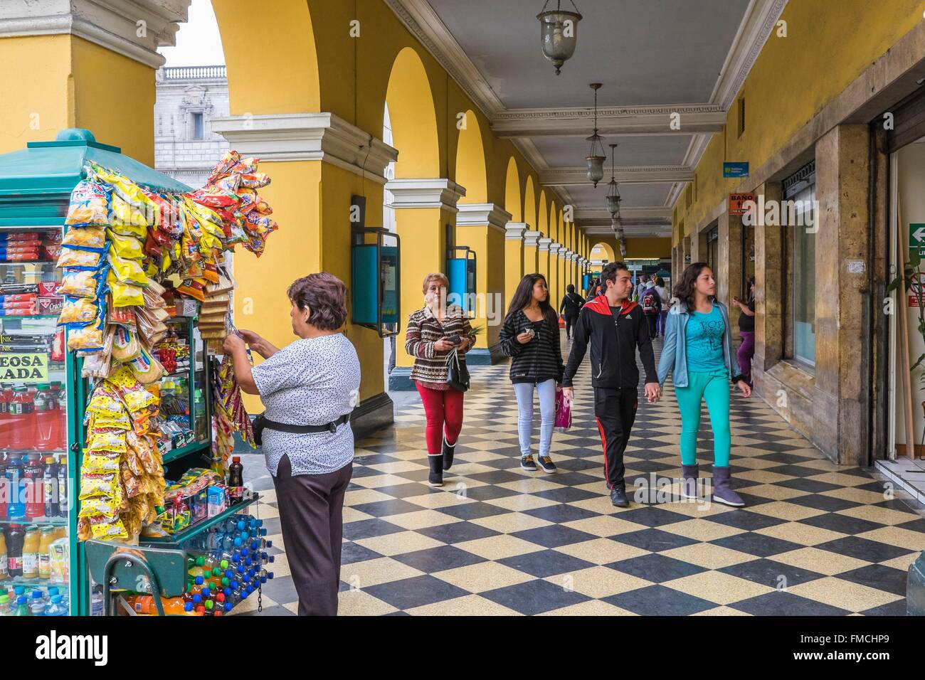 Peru, Lima, the historic centre (listed as World Heritage by UNESCO ...