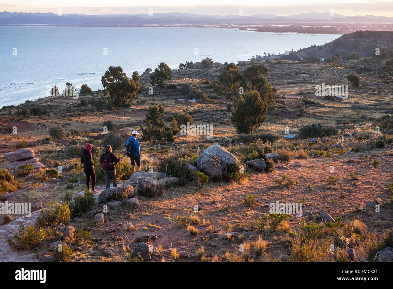 Peru, Puno Province, Titicaca lake, Capachica peninsula, Llachon ...