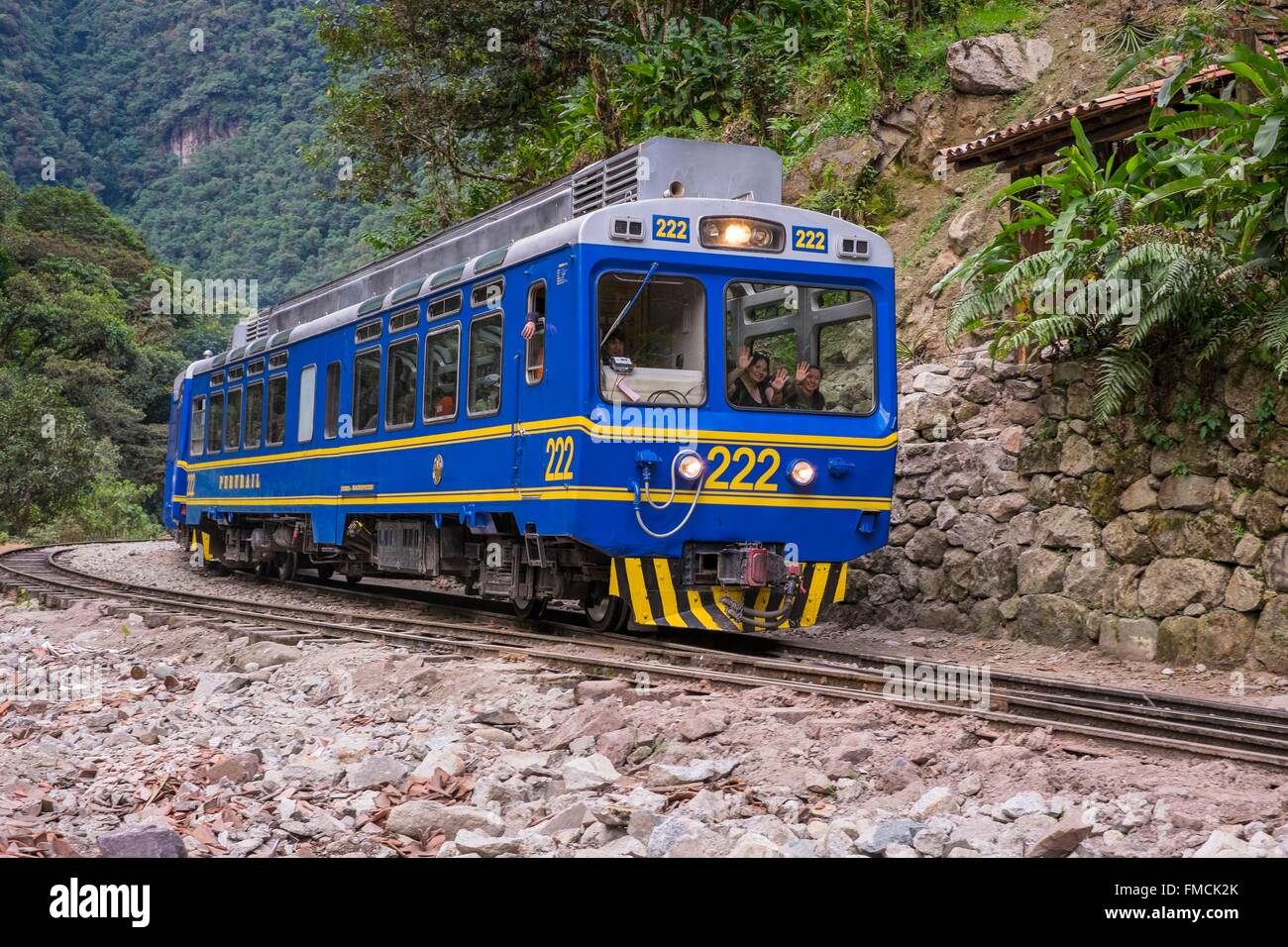 Peru, Cusco Province, Incas Sacred Valley, Aguas Calientes, the train ...