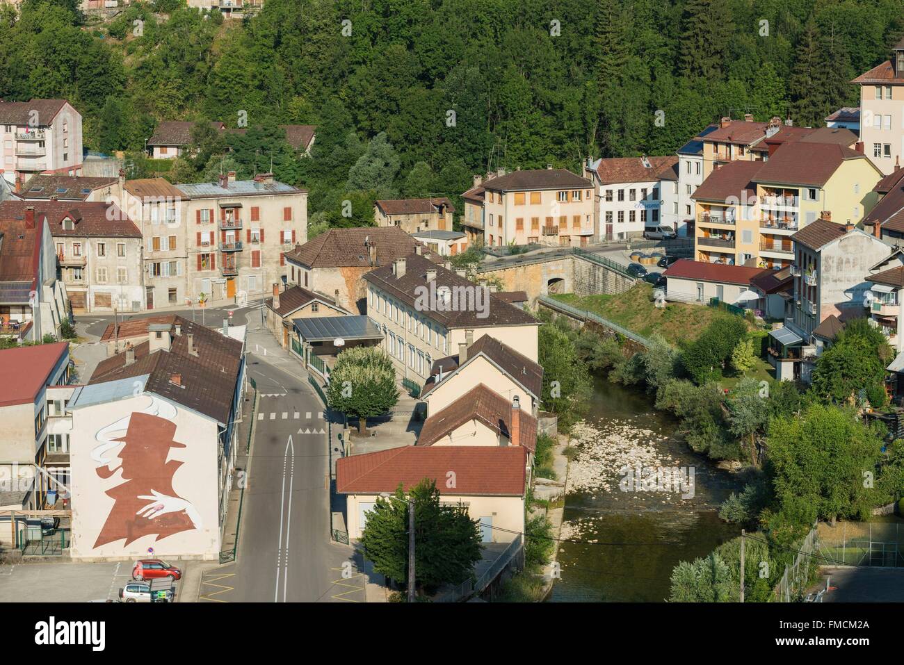 France, Jura, Saint Claude in the heart of the Haut Jura Regional ...