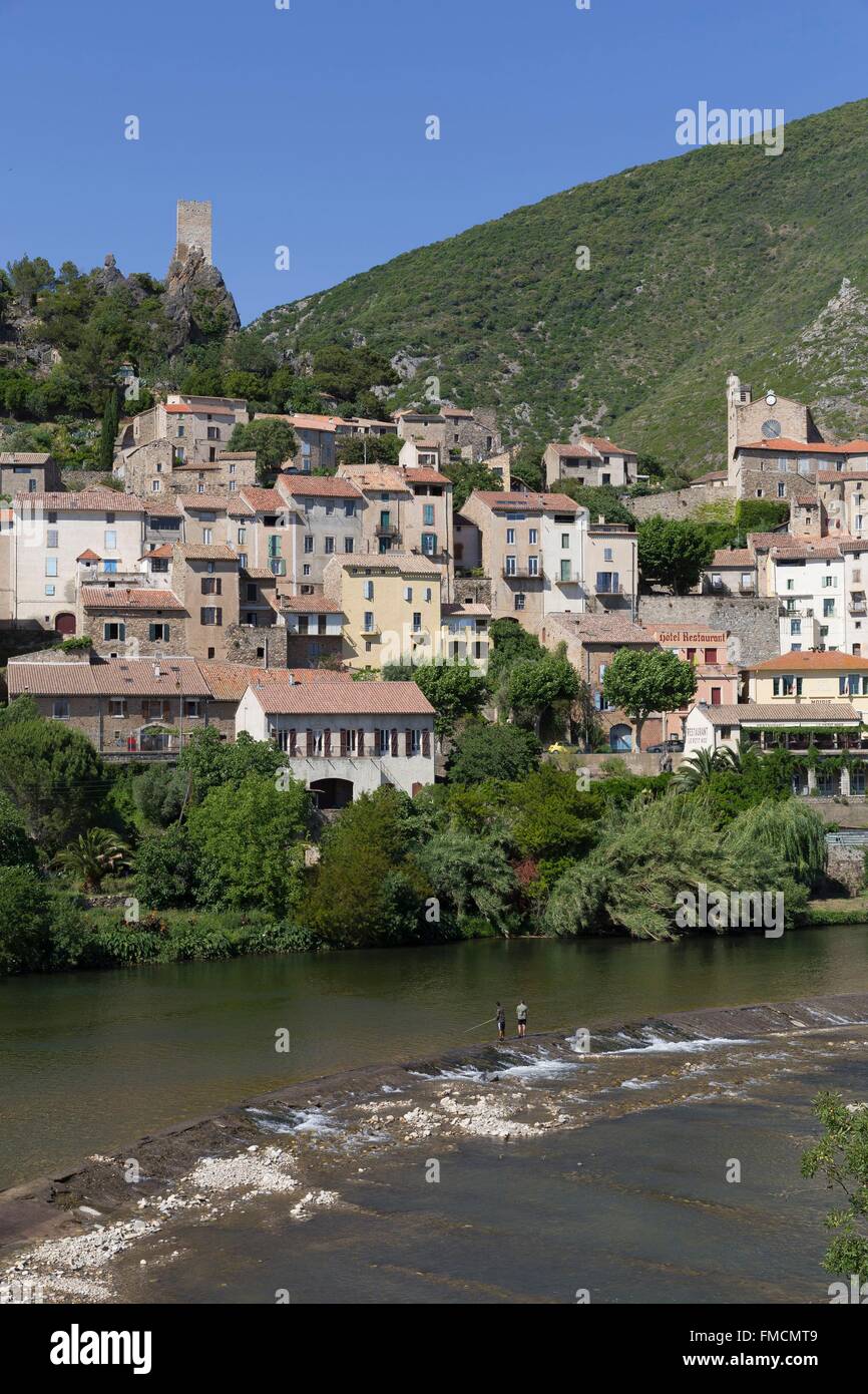 Roquebrun france river hi-res stock photography and images - Alamy