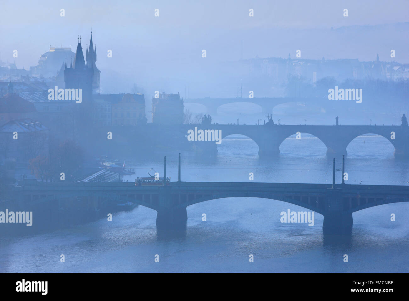 Prague Bridge Mist High Resolution Stock Photography and Images - Alamy