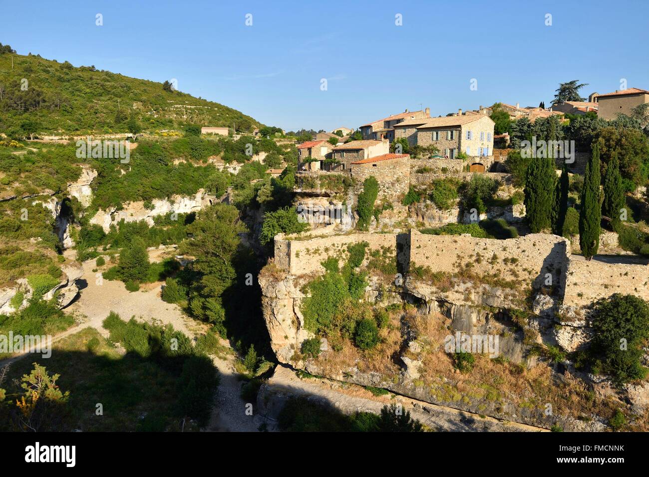 France, Herault, Pays Cathare, Minerve, labelled Les Plus Beaux ...