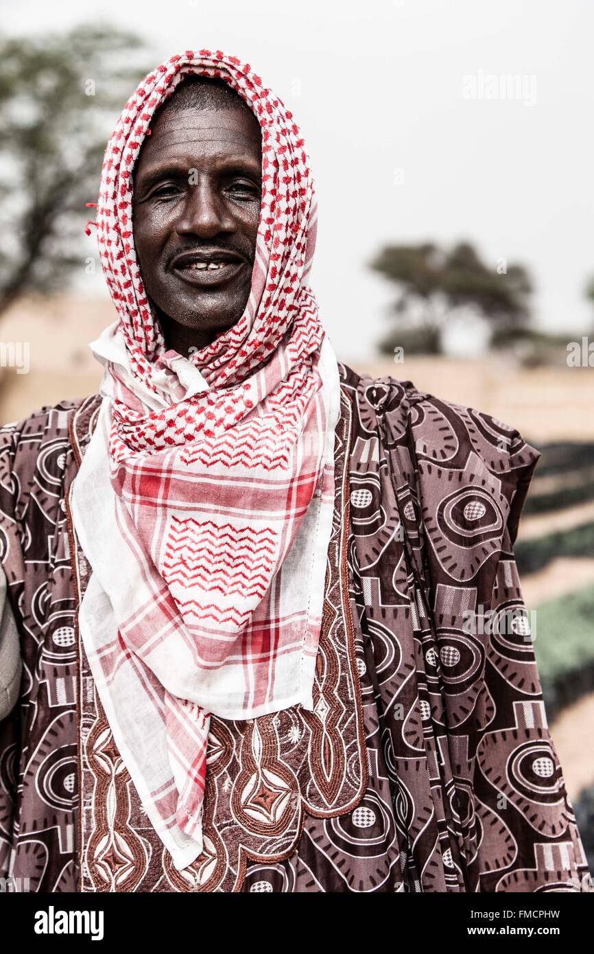 Senegal, Sahel, Ferlo region, Widou Thiengoly, Peul man Stock Photo - Alamy