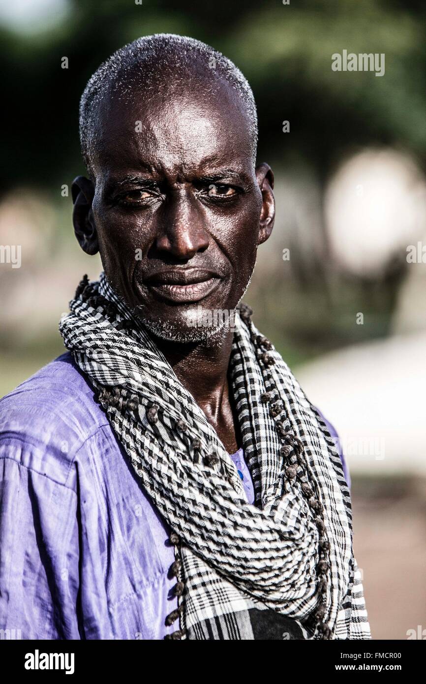 Senegal, Sahel, Ferlo region, Widou Thiengoly, Peul man Stock Photo - Alamy