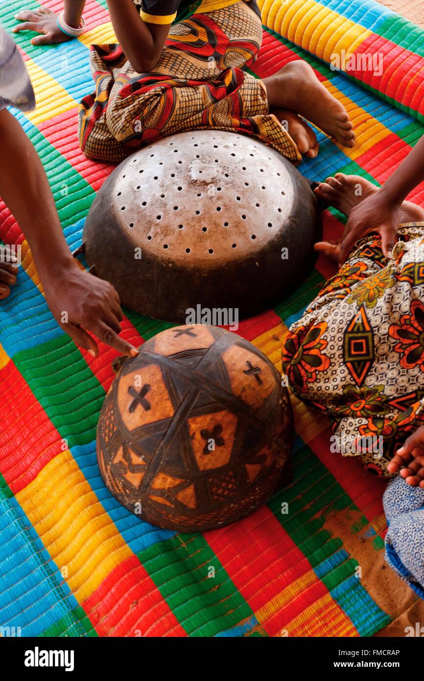 Senegal, Sahel, Ferlo region, Widou Thiengoly, Meal Preparation Stock ...