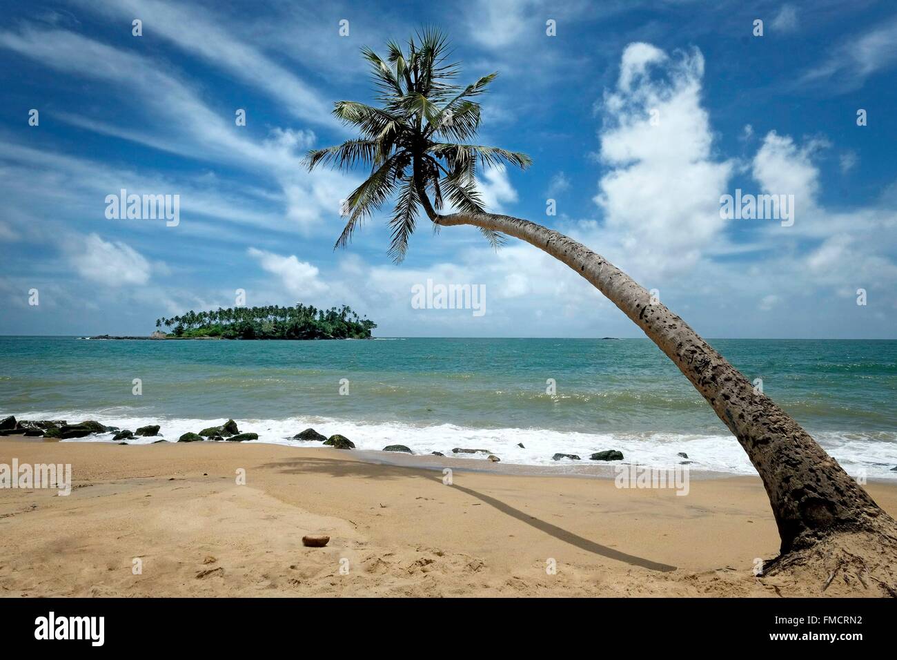 Sri Lanka, Western Province, Beruwela, Barberyn Island Lighthouse Stock ...
