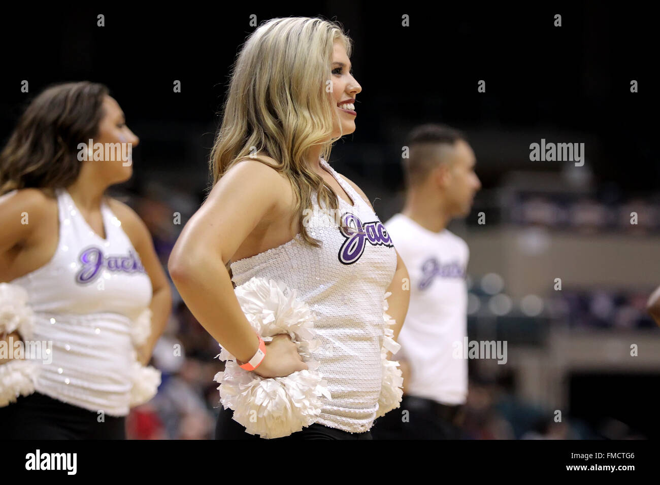 Katy, TX, USA. 11th Mar, 2016. A member of the Stephen F. Austin dance ...