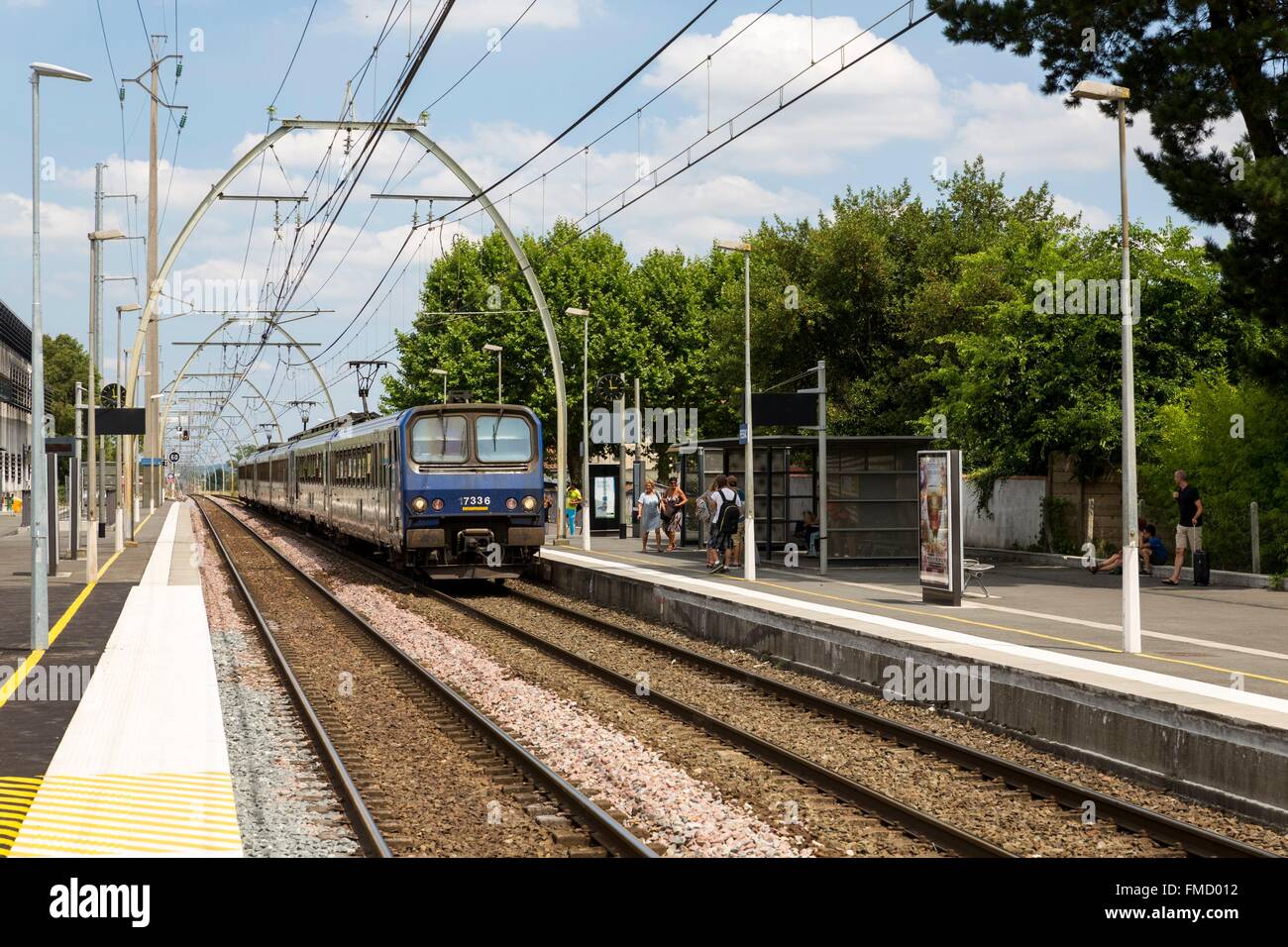 France, Gironde, Pessac, Pessac and Tramway Station Stock Photo - Alamy