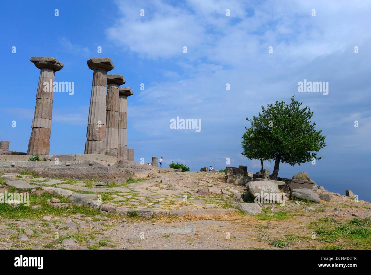 Turkey, Marmara region, province of Canakkale, Assos, Athena's Temple ...