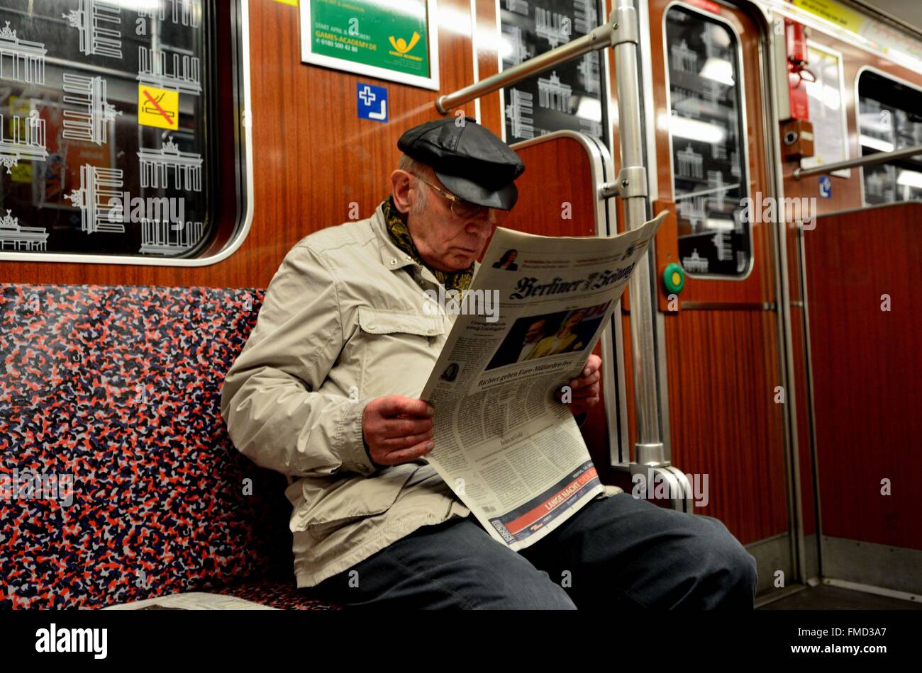 Germany, Berlin, in the subway Stock Photo - Alamy
