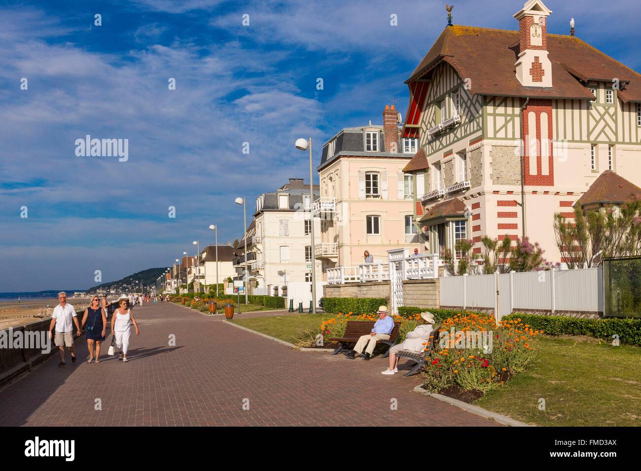 France, Calvados, Pays d'Auge, the cote Fleurie (Flowered coast ...