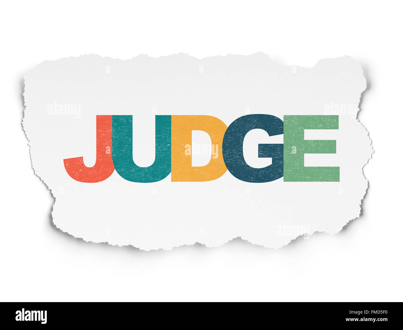 Law concept: Judge on Torn Paper background Stock Photo - Alamy