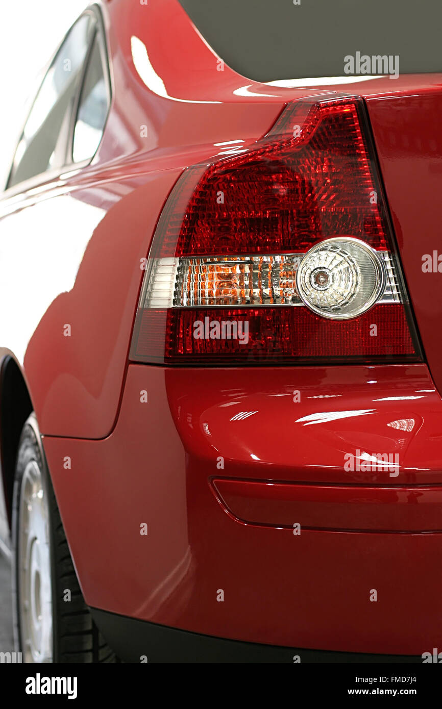 Dimensional lanterns of the red modern car Stock Photo - Alamy