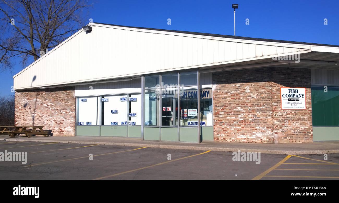 Fish Company of Liverpool, Liverpool, New York, February, 2016 Stock ...