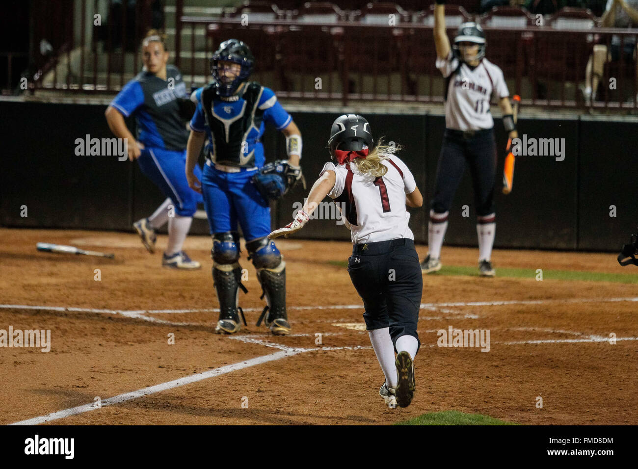 Columbia, SC, USA. 11th Mar, 2016. Alexis Mack (1) of the South ...