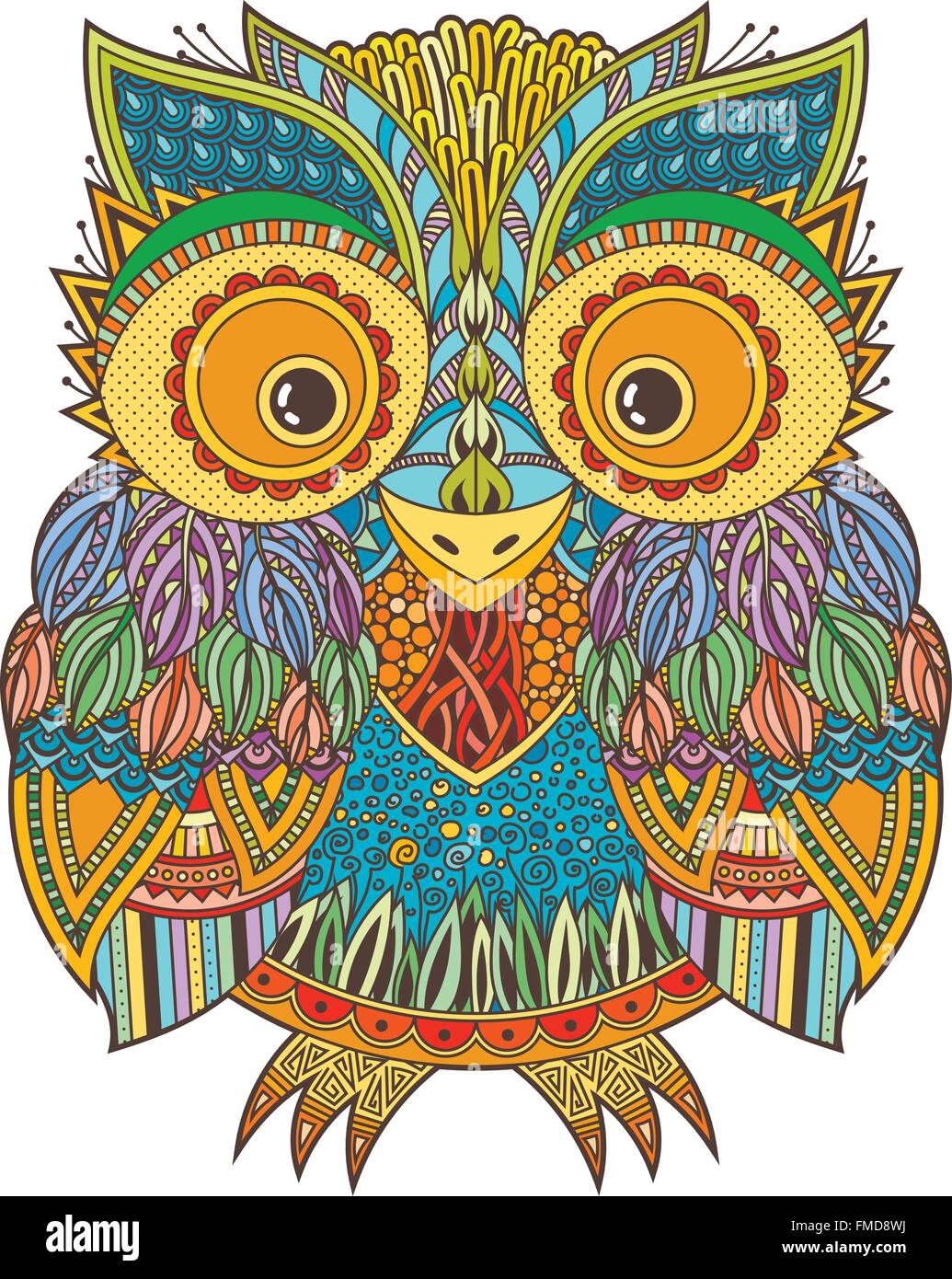 Zentangle Art Owl